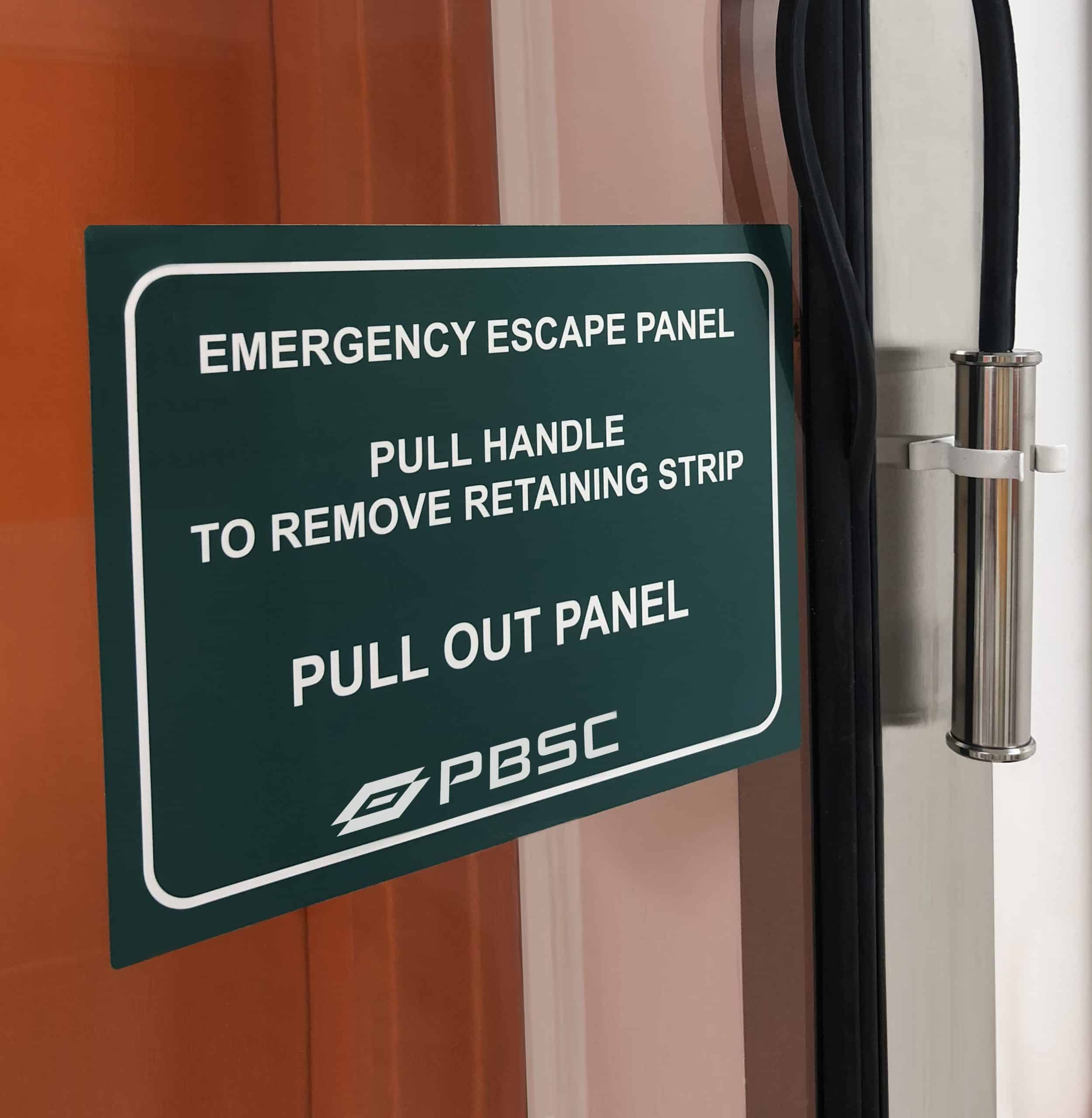 Why choose PBSC's Emergency Escape Panel - PBSC Ltd